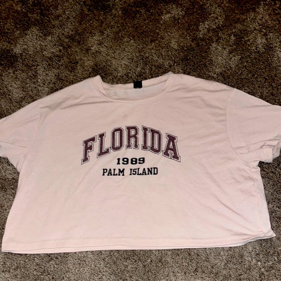 SHEIN | Tops | Palm Island Florida Crop Top | Poshmark